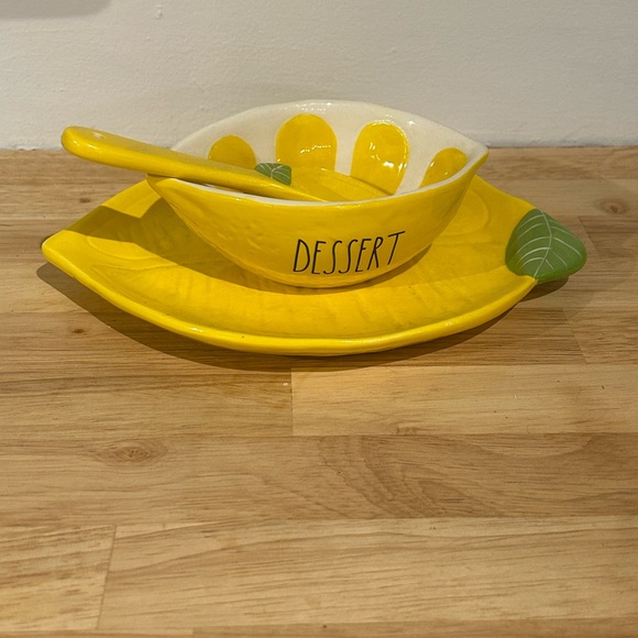 Rae Dunn | Dining | Rae Dunn Lemon Yellow Dessert Bowl Set | Poshmark